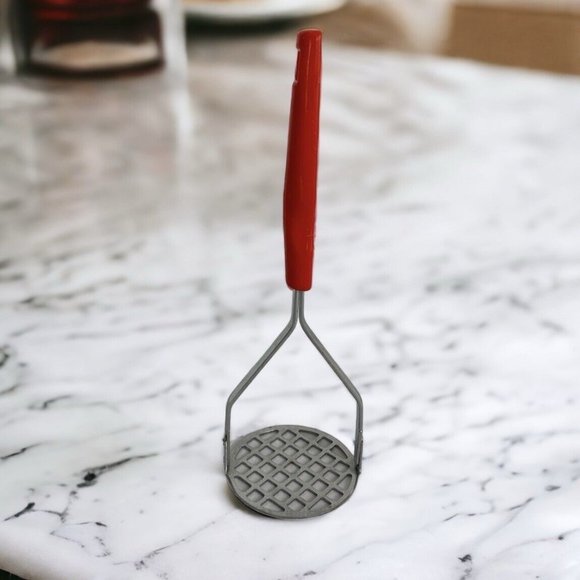 Other | Vintage Potato Vegetable Masher Orange Plastic Handle Made In ...